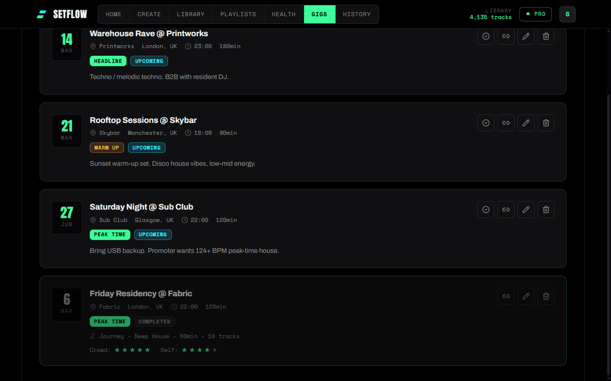 SetFlow - Smart DJ Set Generator | Harmonic Mixing Made Easy